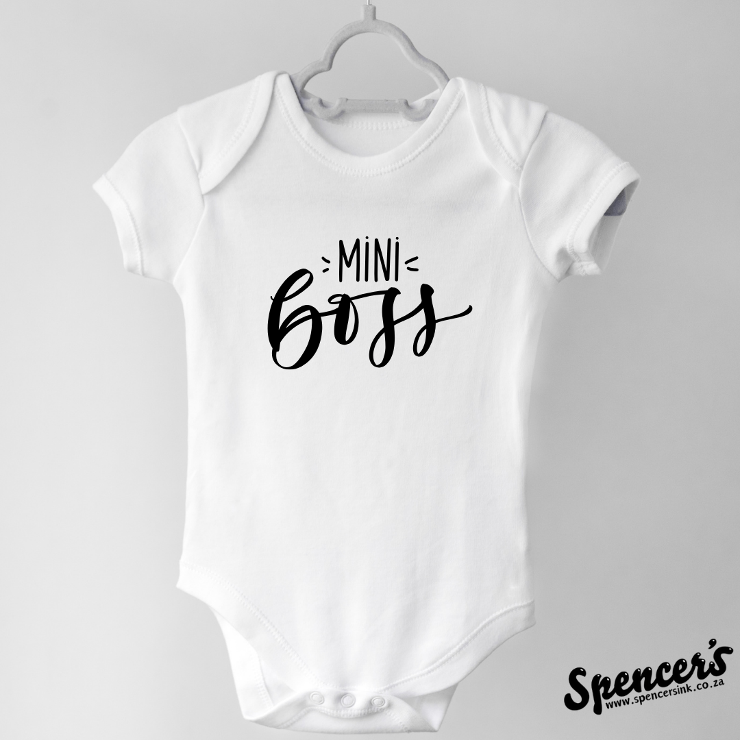 Mini Boss Babygrow/Onsie – Spencer's Ink